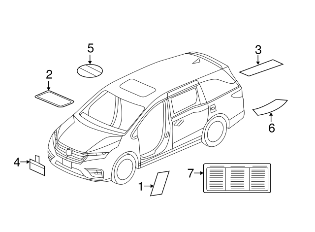 80050-THR-A00 - AC Label 2018-2024 Honda Odyssey | Honda Parts Online