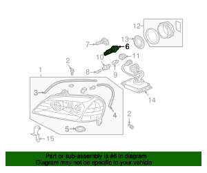 Genuine OEM Acura - Bulb Part# 33116-S0A-J11 | Acura Parts For Less