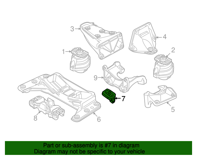 Genuine BMW 22-31-6-771-741 | Trans Mount | FREE Shipping on Most ...