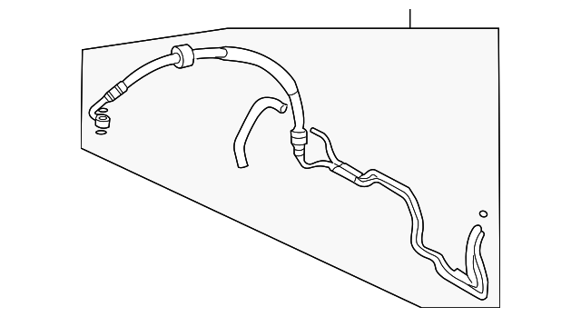 57510-2E001 - Power Steering Pressure Hose 2005-2010 Kia Sportage ...
