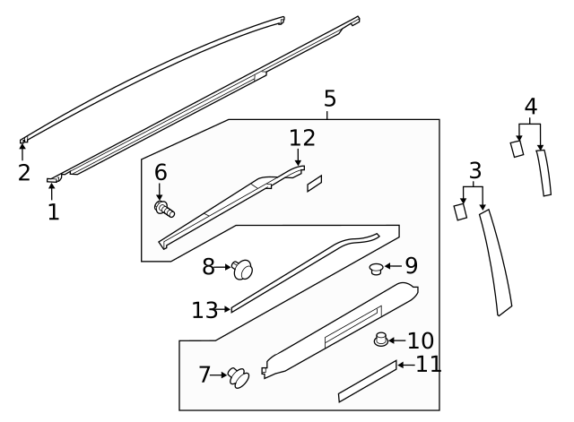 2020 Subaru Belt Weather-Strip 62280AN000 | TascaParts.com