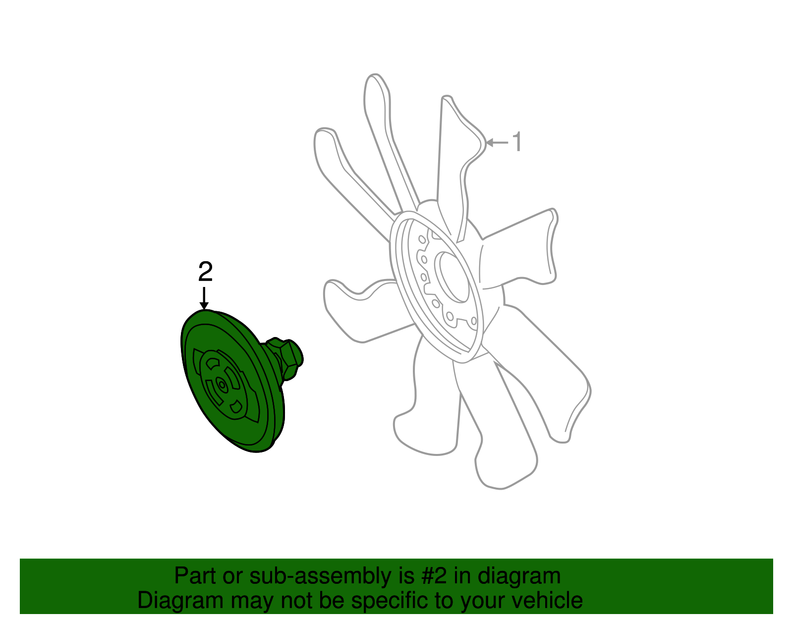 6L5Z-8A616-AA - 1998-2008 Ford Ranger - Fan Clutch | My Ford Parts