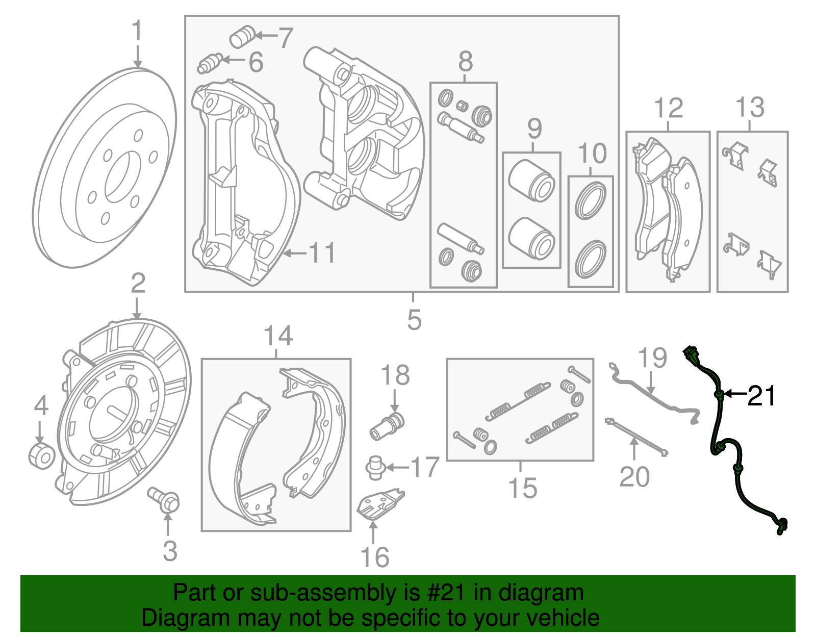 2016-2024 Nissan TITAN XD Rear Speed Sensor 47900-EZ10A | Nissan RVA
