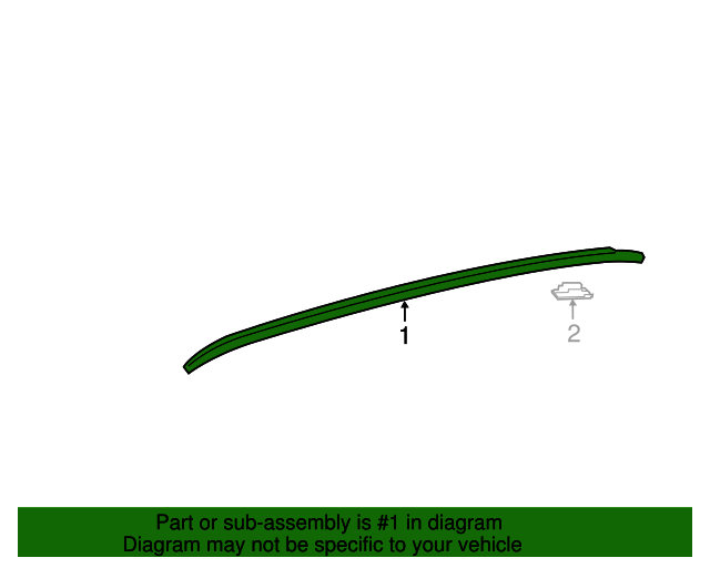 2018-2023 Toyota Camry Drip Molding 75556-06090 | OEM Parts Online