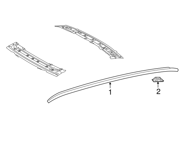 2018-2023 Toyota Camry Drip Molding 75556-06090 | OEM Parts Online