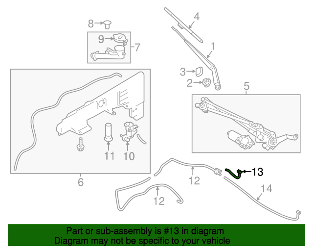 2018-2021 Nissan Armada Washer Nozzle 28932-6GW0A | OEM Parts Online