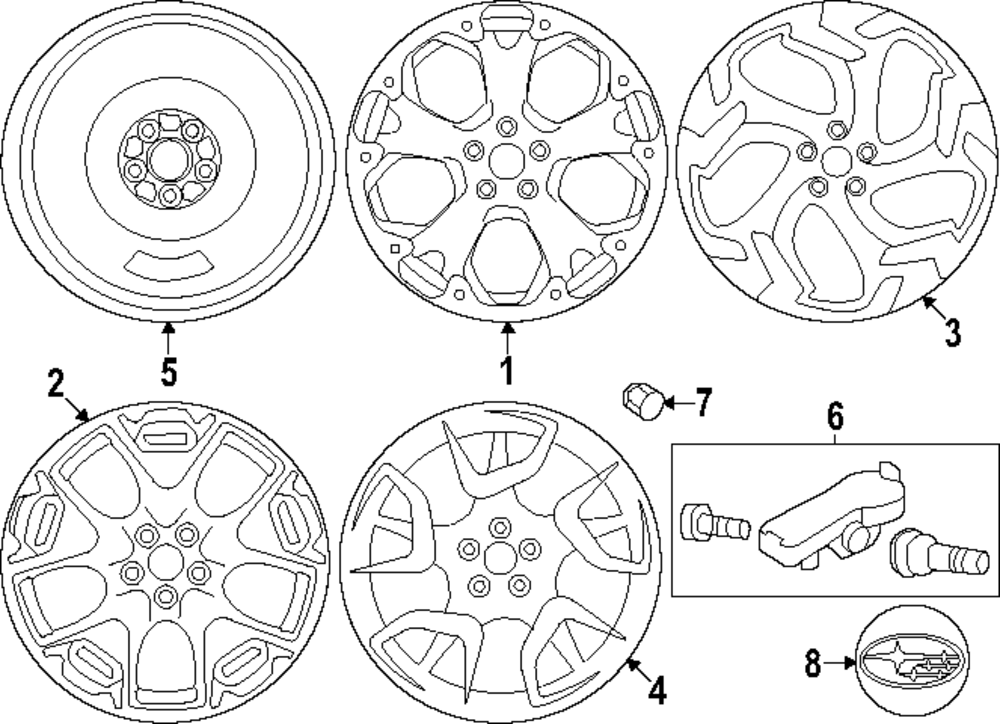 28111FL430 - 2023 Subaru Crosstrek - Wheel, Alloy | Subaru Parts HQ