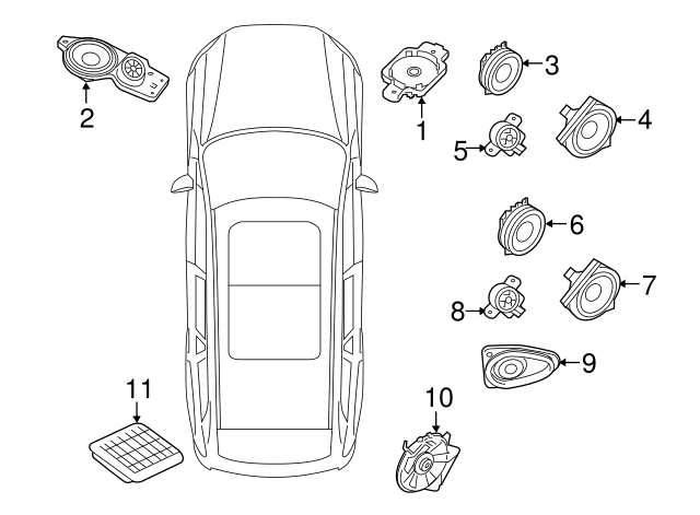 32212677 - Front Dr Speaker - 2017-2020 Volvo | Volvo OEM Parts Direct
