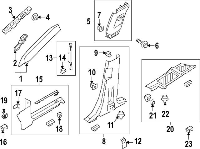 LC5Z-7813229-AF - Plate Door Scuff 2020-2024 Lincoln Aviator ...