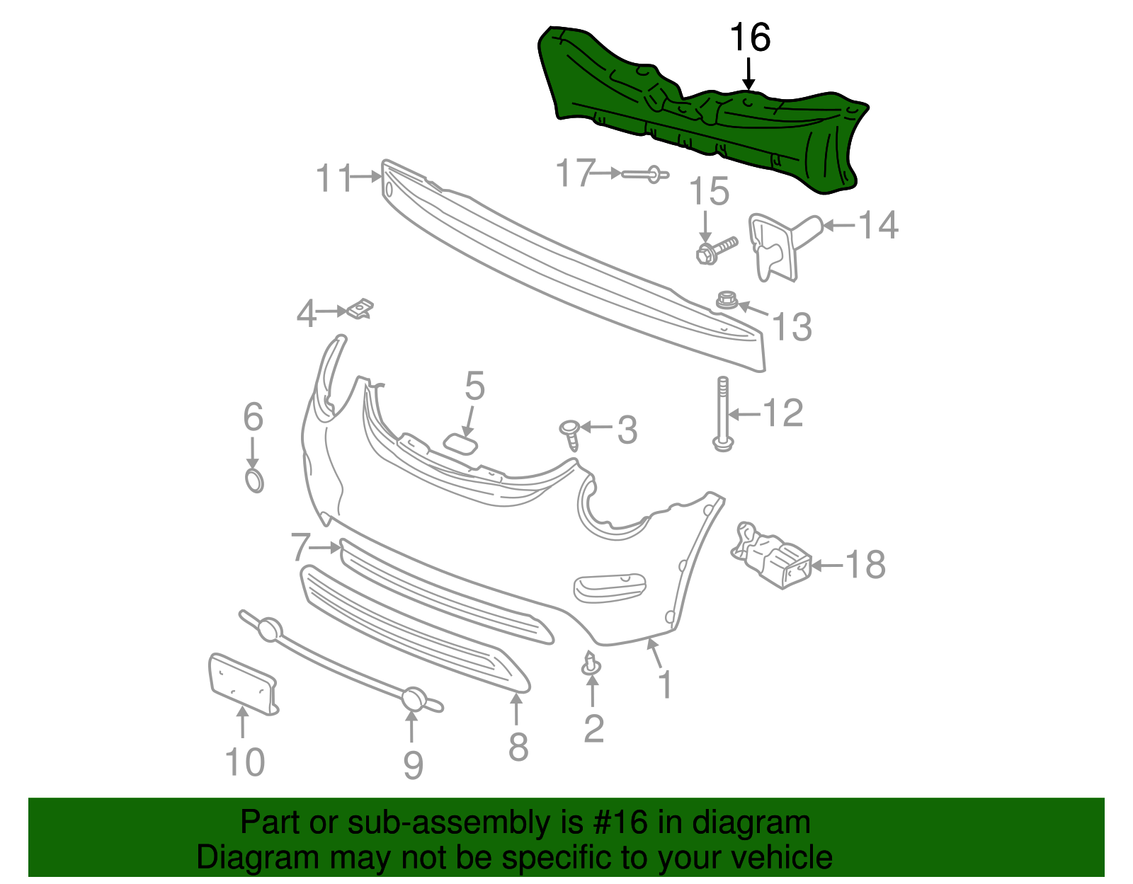 1998-2010 Volkswagen Beetle Filler Panel 1C0-809-424-H | VW Direct Auto ...