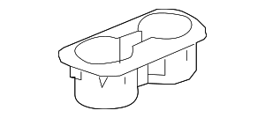 2007-2011 Honda CR-V Holder Assembly, Cup *Tblack* (Black) 81176-SWA ...