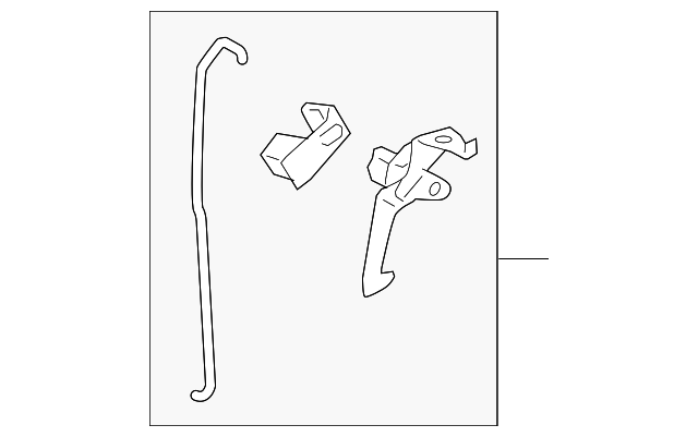 53550-0C060 - 2008-2022 Toyota - Hood Safety Catch | Toyota Parts Delivered