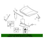 69759-0C010 - Hood Latch Clip 2000-2021 Toyota | Longo Toyota Parts