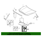 2008-2021 Toyota Hood Safety Catch 53550-0C060 | OEM Parts Online