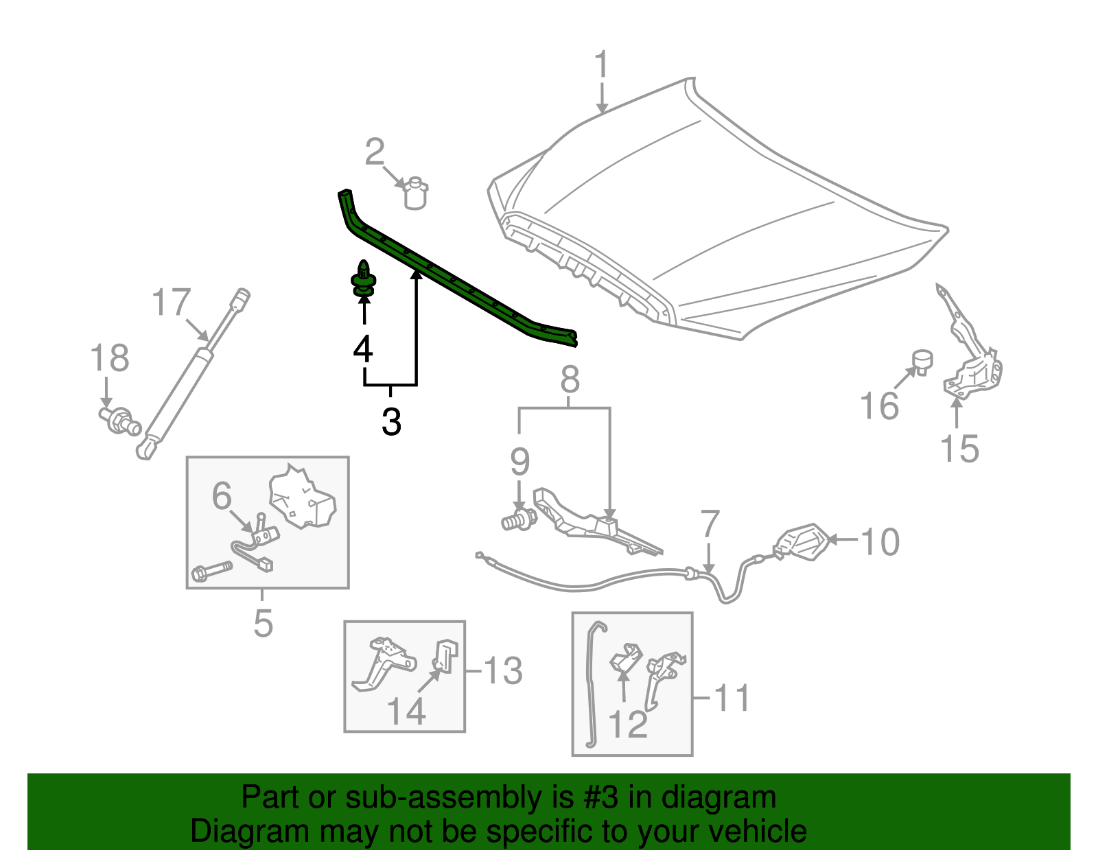 Genuine Toyota Front Seal part# 53381-0C020 for 2007-2022 Toyota ...