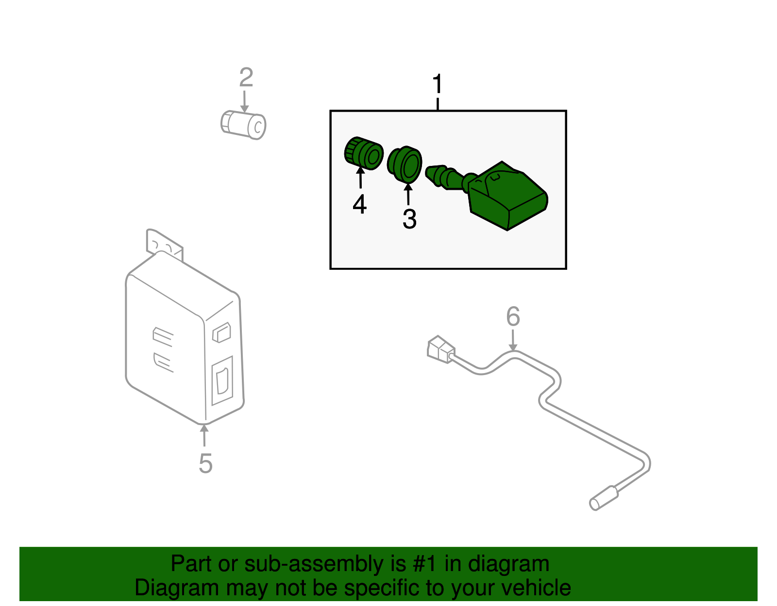 2003-2006 Nissan Sensor 40700-CD001 | Nissan Parts Central