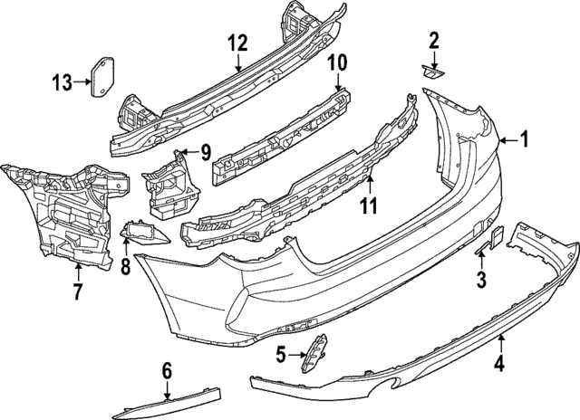 Genuine BMW 51-12-5-A1D-AF8 | Bumper Cover | FREE Shipping on Most ...