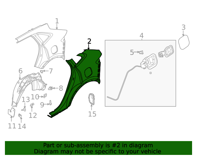 2020-2023 Ford Escape Lower Section lj6z7827840a | TascaParts.com