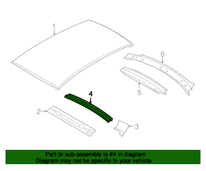 41-21-7-297-960 - Roof Bow - 2012-2019 BMW | Wholesale BMW