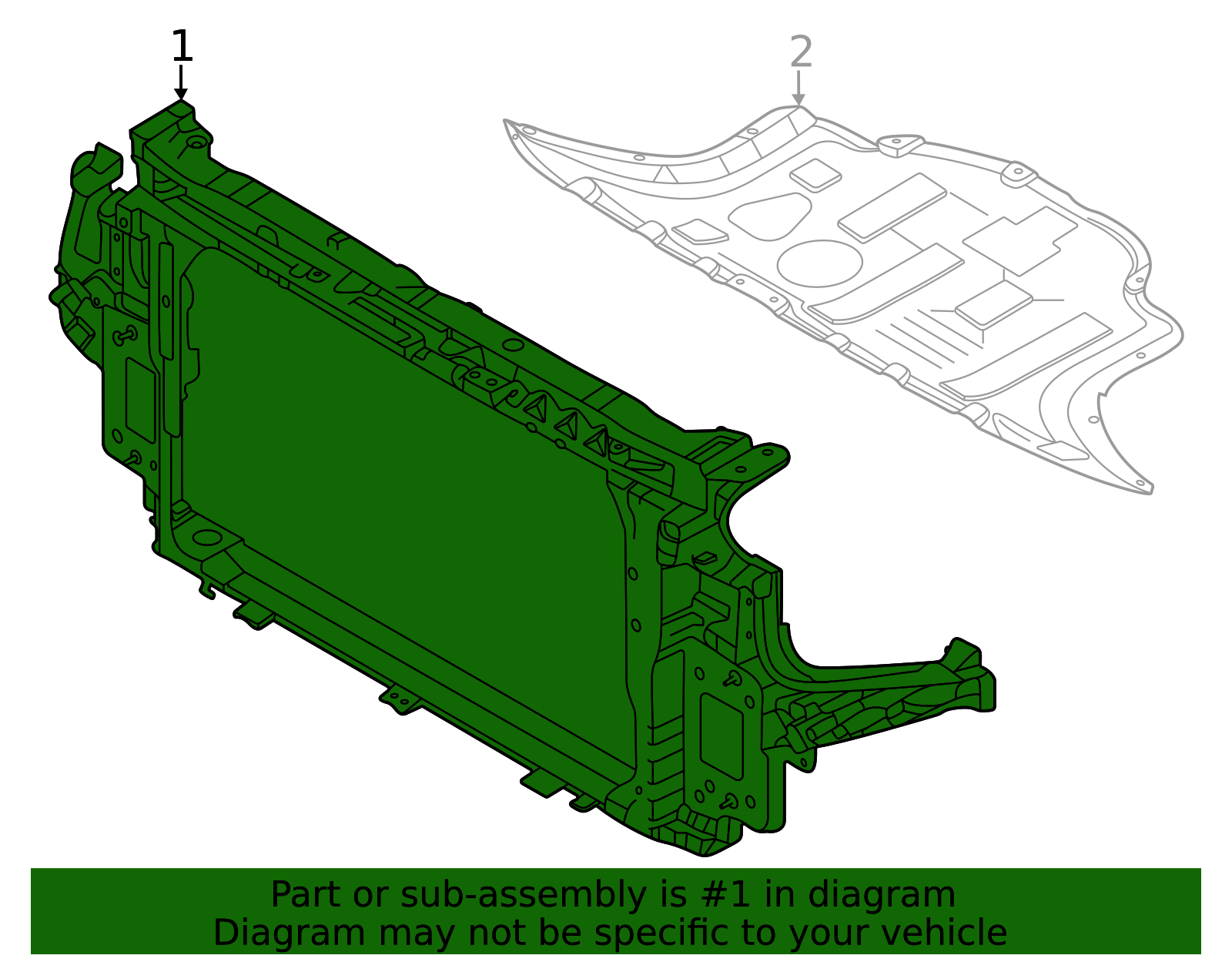 64101-Q5000 - Radiator Support 2021-2023 Kia Seltos | Kia.Parts Store