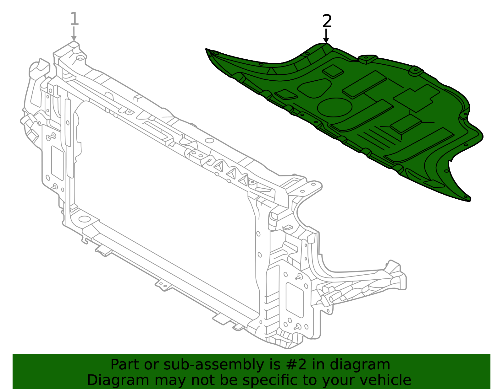 2021-2025 Kia Seltos | Under Cover | 29110-Q5250 | Kia Auto Parts