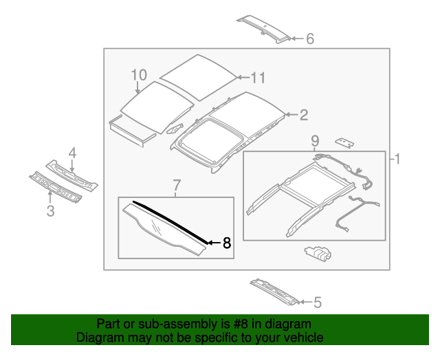 81624-D9000 - Front Panel Seal 2017-2022 Kia Sportage | Kia.Parts Store