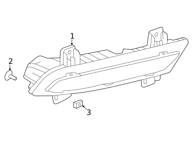 2022-2023 Chevrolet Bolt EV Lamp 42788706 GM | GMPartsDirect.com