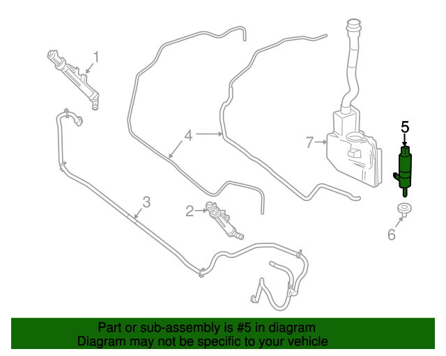 164-869-02-21 - Washer Pump 2006-2019 Mercedes-Benz | Mercedes-Benz USA ...