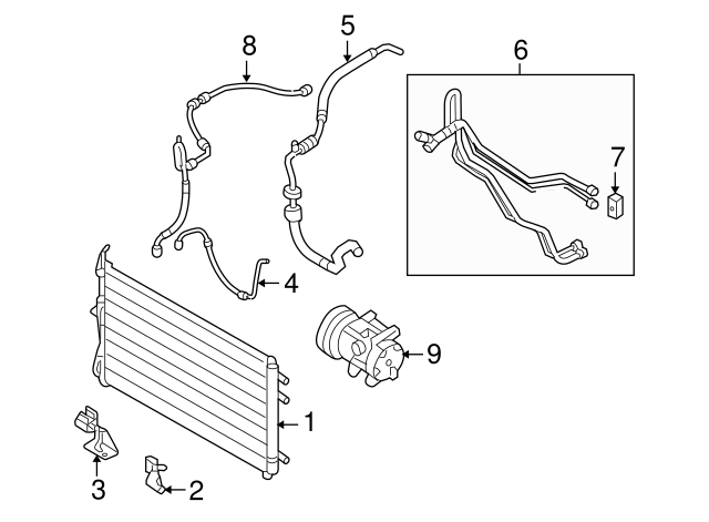 Hyundai - 97761-4D900 - Liquid Line - 2007-2008 Hyundai Entourage | OEM ...