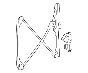 2007-2014 GM Front Driver Side Window Regulator with Motor 20971729 GM ...