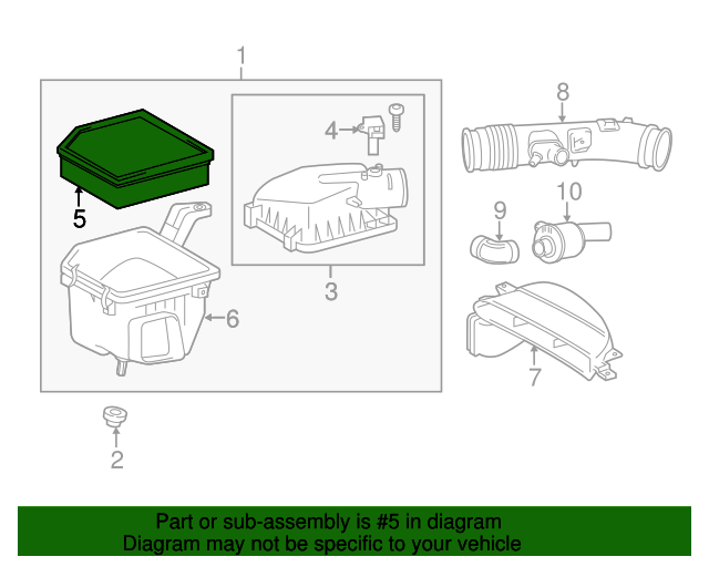 17801-31170 - Air Filter 2013-2024 Lexus | Longo Lexus Parts