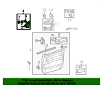 2007-2022 Toyota Door Mirror Trim Ring (Right, Front, Lower) 67491 ...