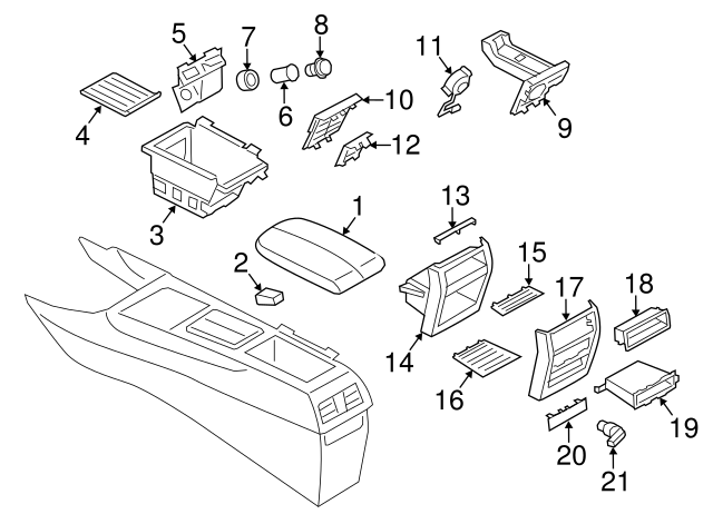 51-16-9-252-106 - Rear Trim - 2014-2019 BMW | Buy BMW Parts Now