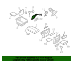 Genuine BMW 51-16-9-252-106 | Rear Trim for Front Storage Compartment ...