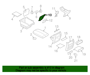 Genuine BMW 51-16-9-252-106 | Rear Trim for Front Storage Compartment ...