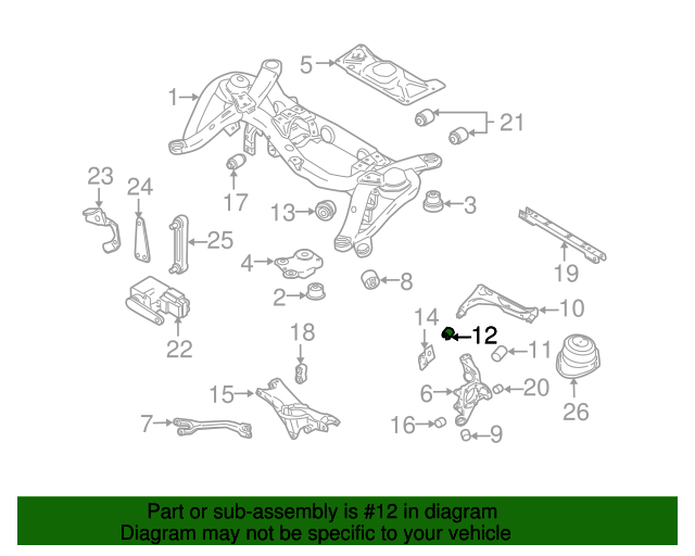 1999-2014 Volvo Upper Control Arm Inner Bushing 31277899 | OEM Parts Online