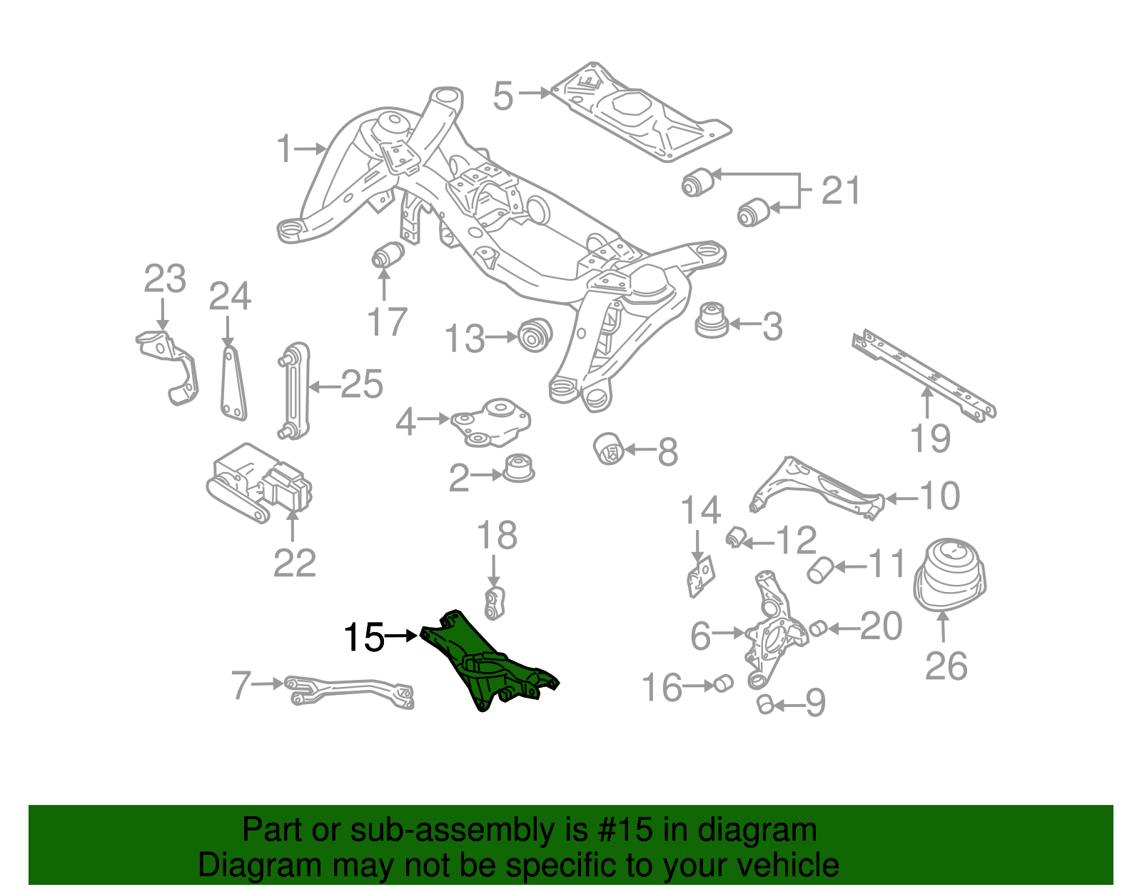 31304152 - Lower Control Arm - 2003-2014 Volvo XC90 | Volvo OEM Parts ...
