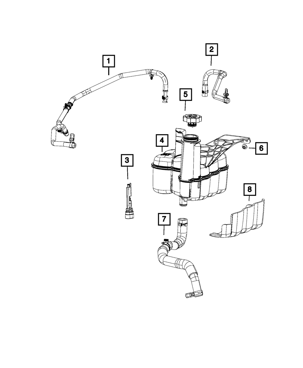 2013-2018 Ram Coolant Level Sensor 68354536AA | QuirkParts