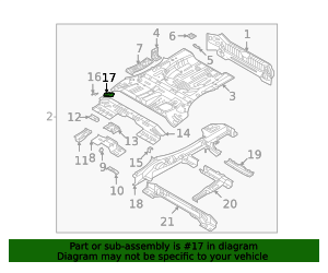 65859-N9000 - Front Cross-Member Reinforcement - 2022 Hyundai Tucson ...