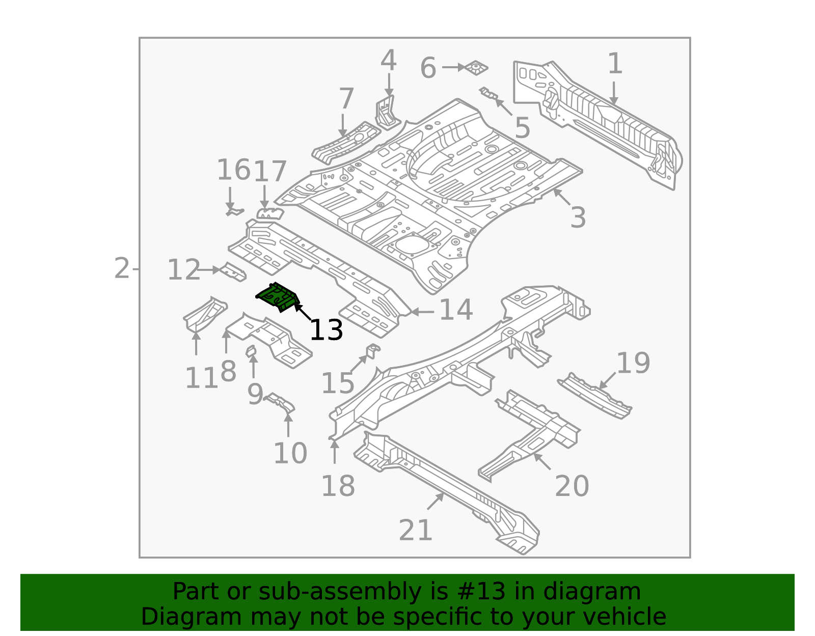 2022-2024 Hyundai Tucson Center Reinforced 65518-N9000 | World OEM ...