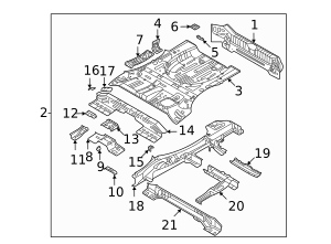Hyundai - 65528-N9000 - Front Reinforced - 2022-2024 Hyundai Tucson ...