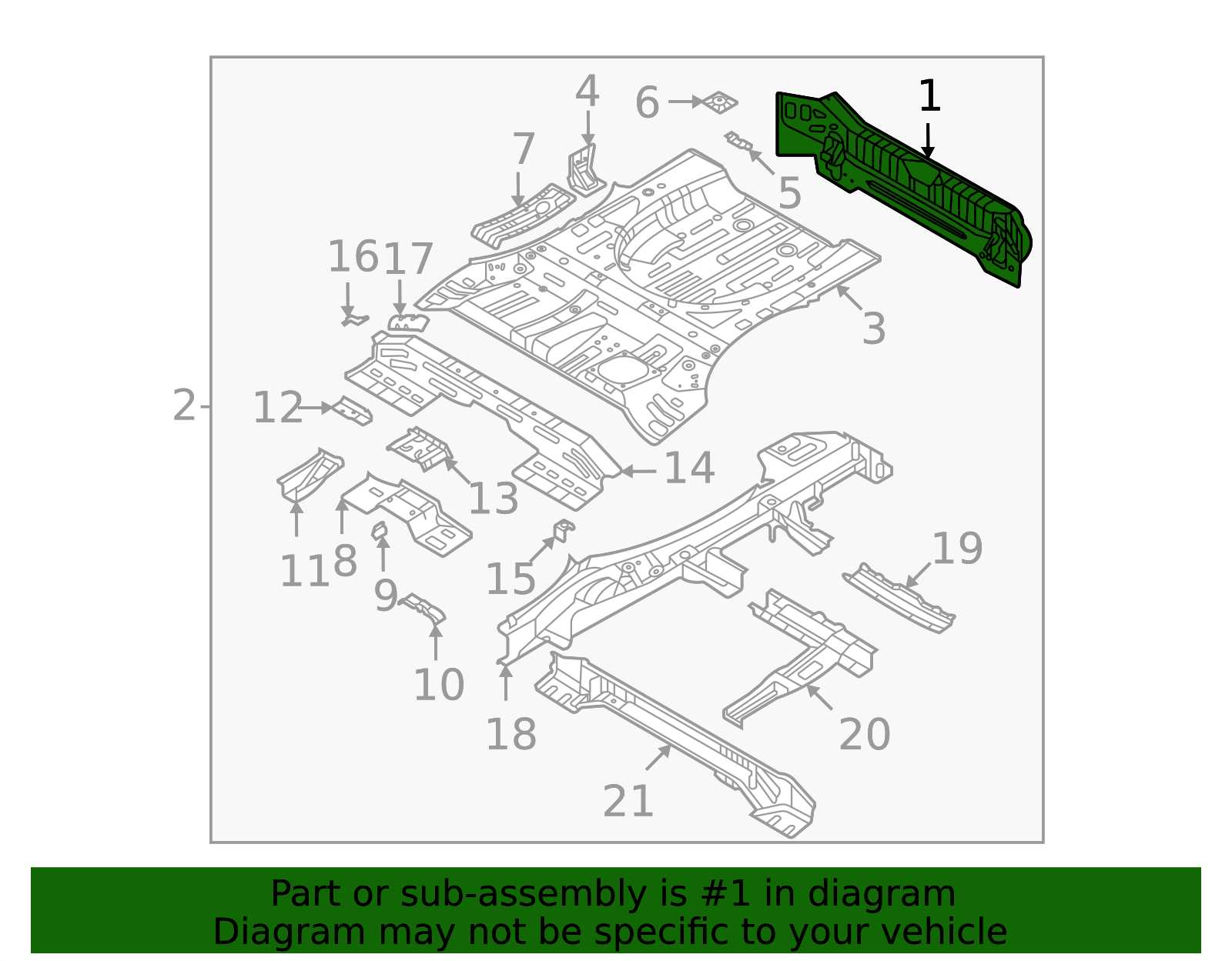 2022-2024 Hyundai Tucson Rear Body Panel 69100-CW000 | QuirkParts