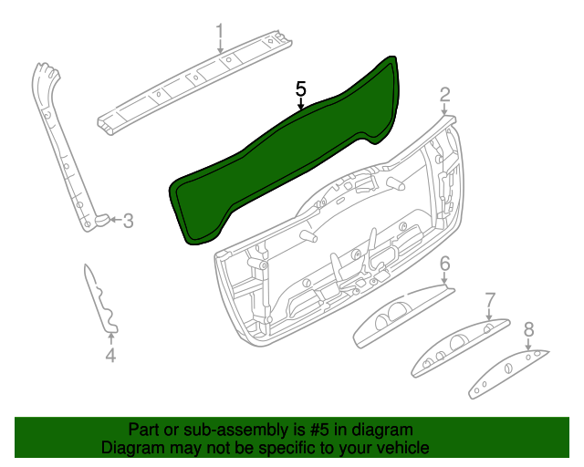 51498259856 - 2000-2005 BMW Access Cover (51-49-8-259-856) | BMW of ...