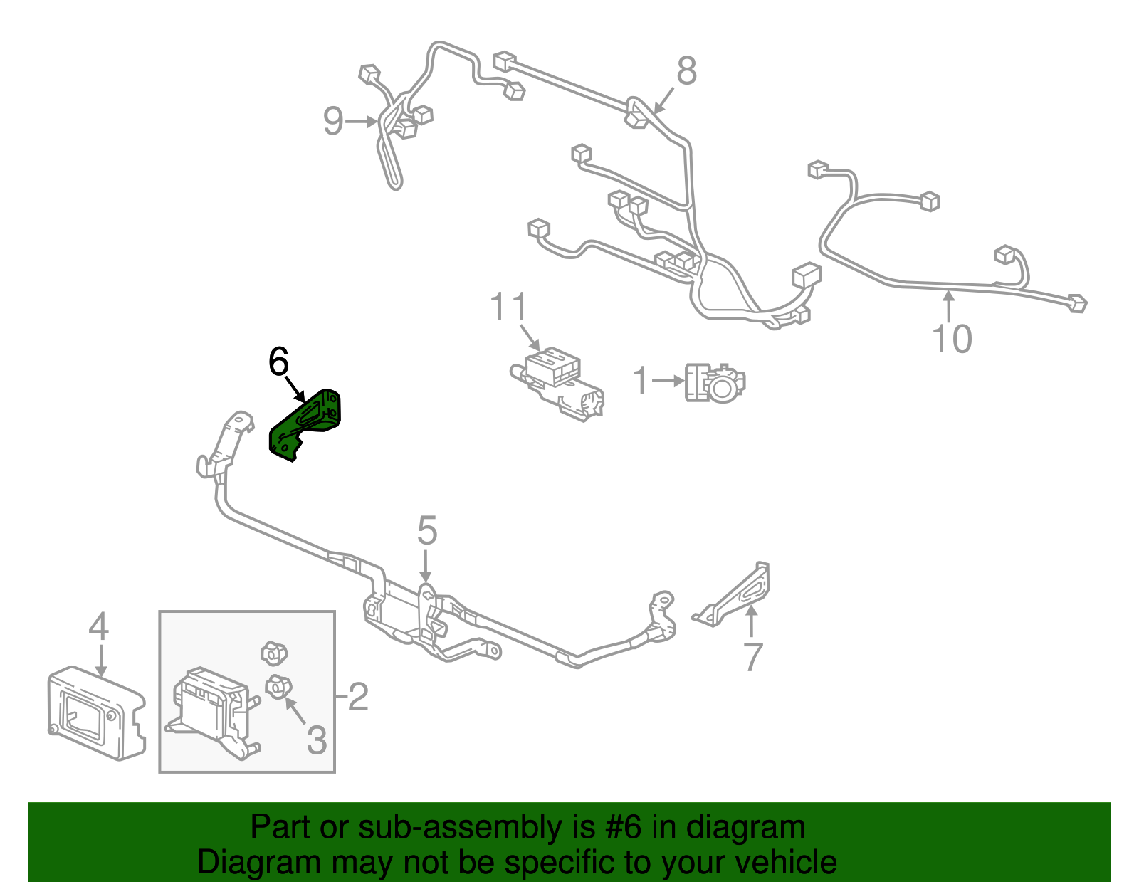 2018-2022 Honda Accord Mount Bracket Bracket 36810-TVA-A21 | Honda ...