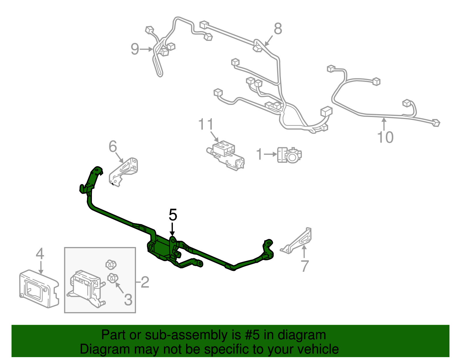 36804-TVA-A20 - 2018-2020 Honda Accord - Bracket Milliwave Radar ...