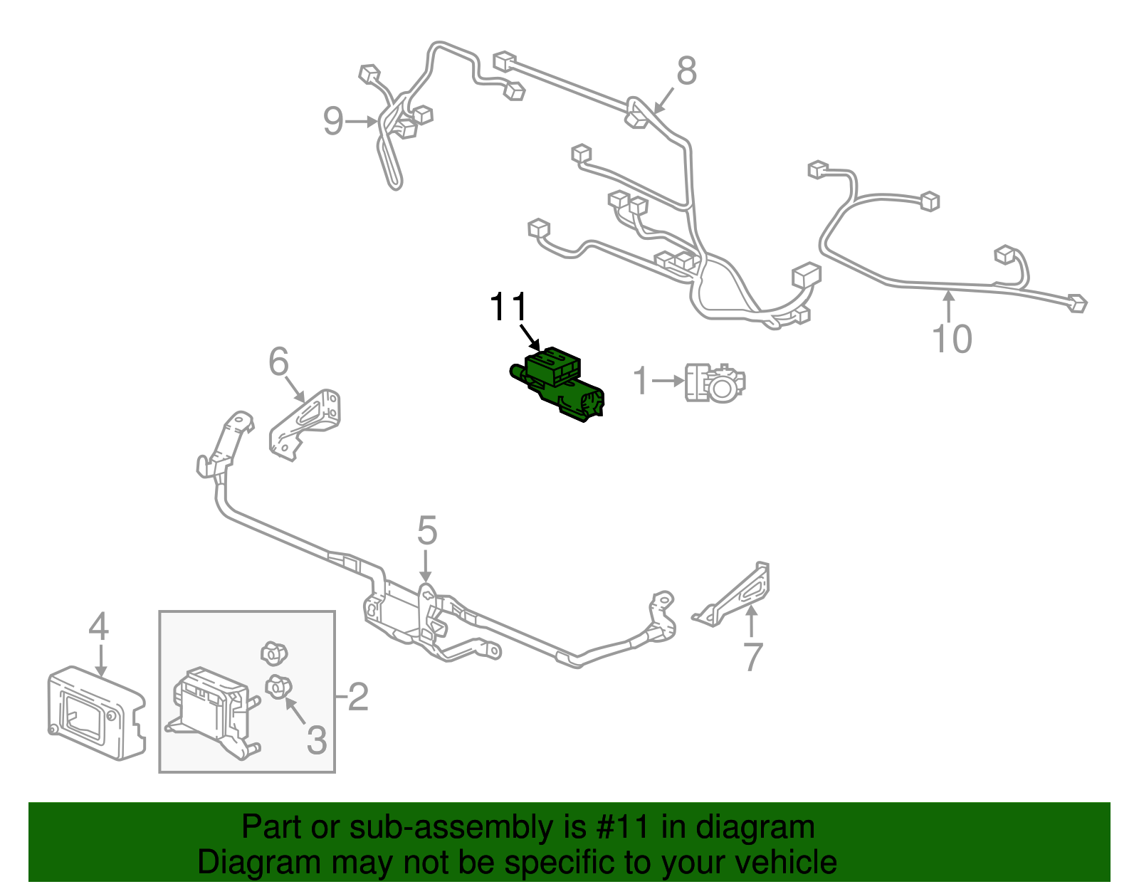 80525-TBA-A01 - Ambient Air Temperature Sensor 2016-2025 Honda | Honda ...