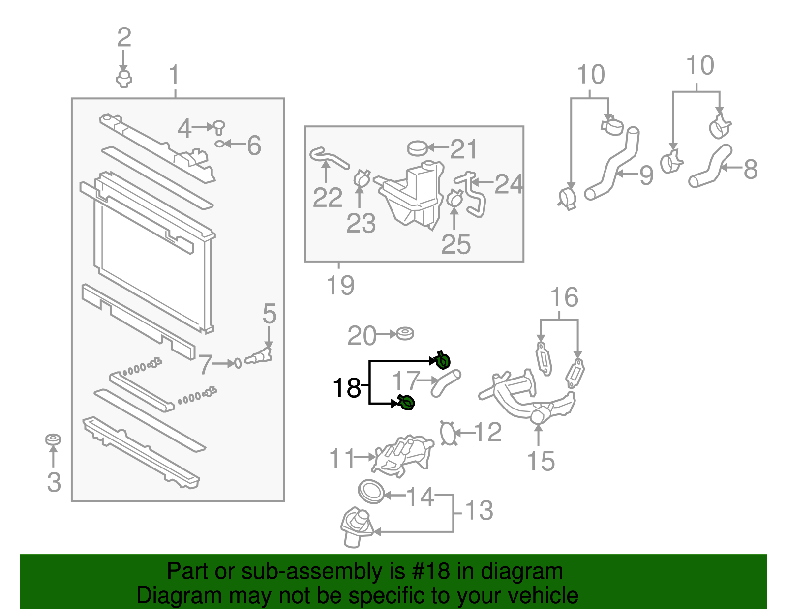 2008-2024 Lexus Radiator Hose Clamp 96136-42501 | Lexus Auto Parts