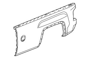 2014-2019 Chevrolet Passenger Side Pickup Box Outer Side Panel 23455440 ...