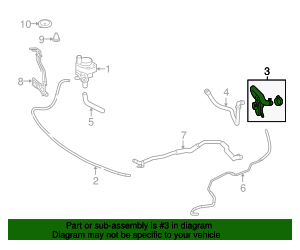 204-830-12-96 - Hose - 2008-2017 Mercedes-Benz | BuyMercedesPartsNow