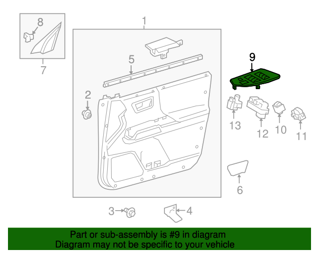 74202-04060-C1 - Switch Panel - 2016-2023 Toyota Tacoma | OEM Genuine ...